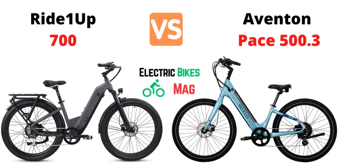 Ride1Up 700 vs Aventon Pace 500.3 Cruiser Electric Bikes