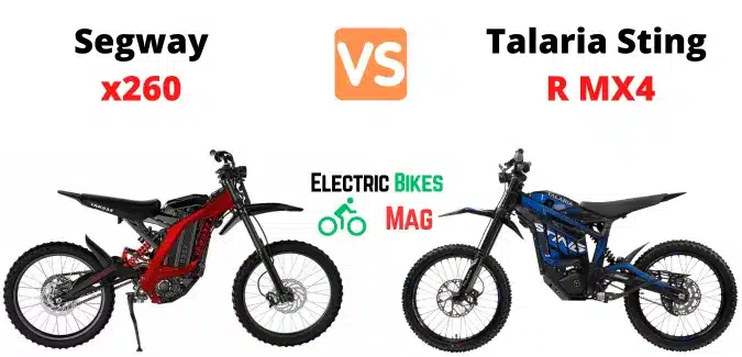 Segway x260 vs Talaria Sting R MX4 Electric Dirt Bikes